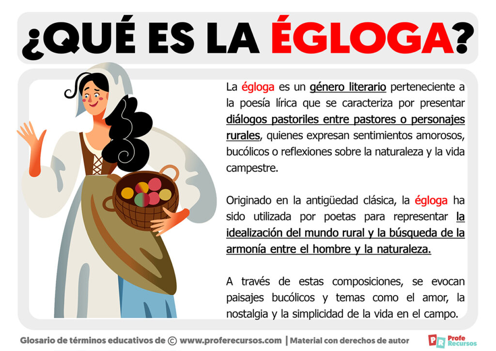 Qué es la Égloga | Definición de Égloga