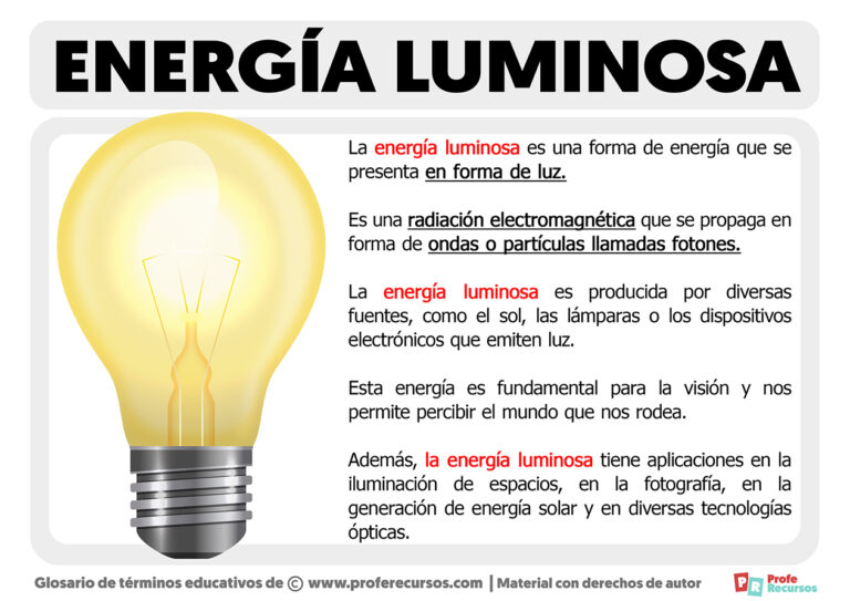 Qué es la Energía Luminosa