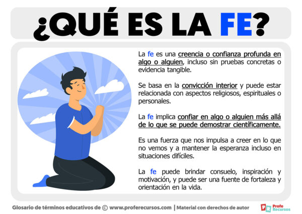 Qué es la Fe | Definición de Fe Qué es la Fe | Definición de Fe