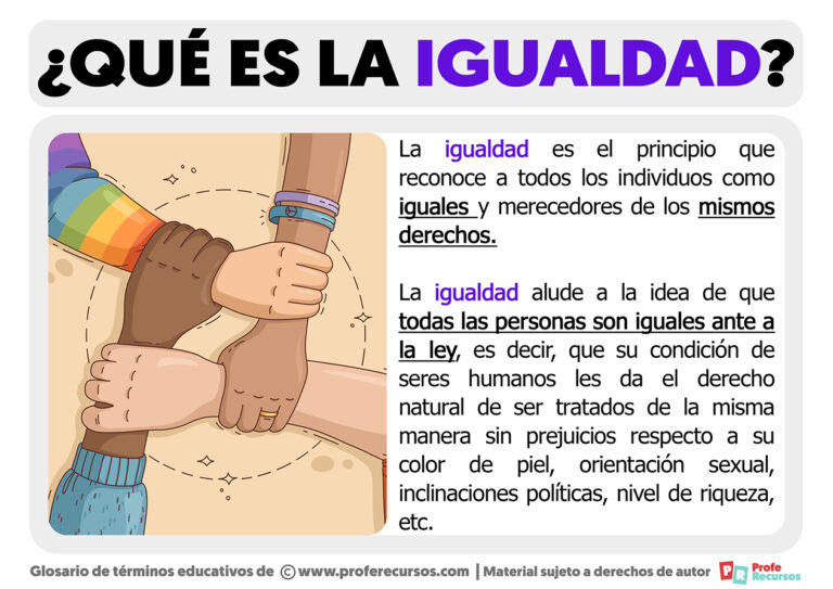 Qué es la Igualdad | Definición de Igualdad