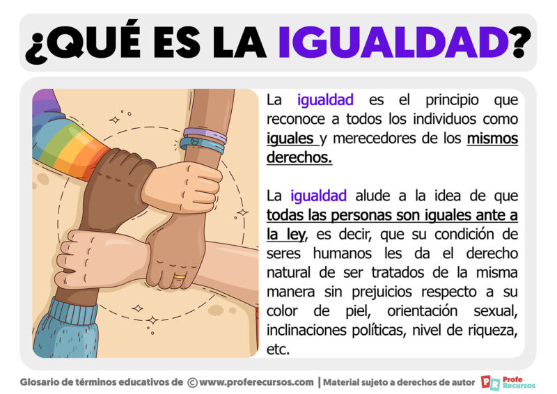 Qué es la Igualdad | Definición de Igualdad Qué es la Igualdad | Definición de Igualdad