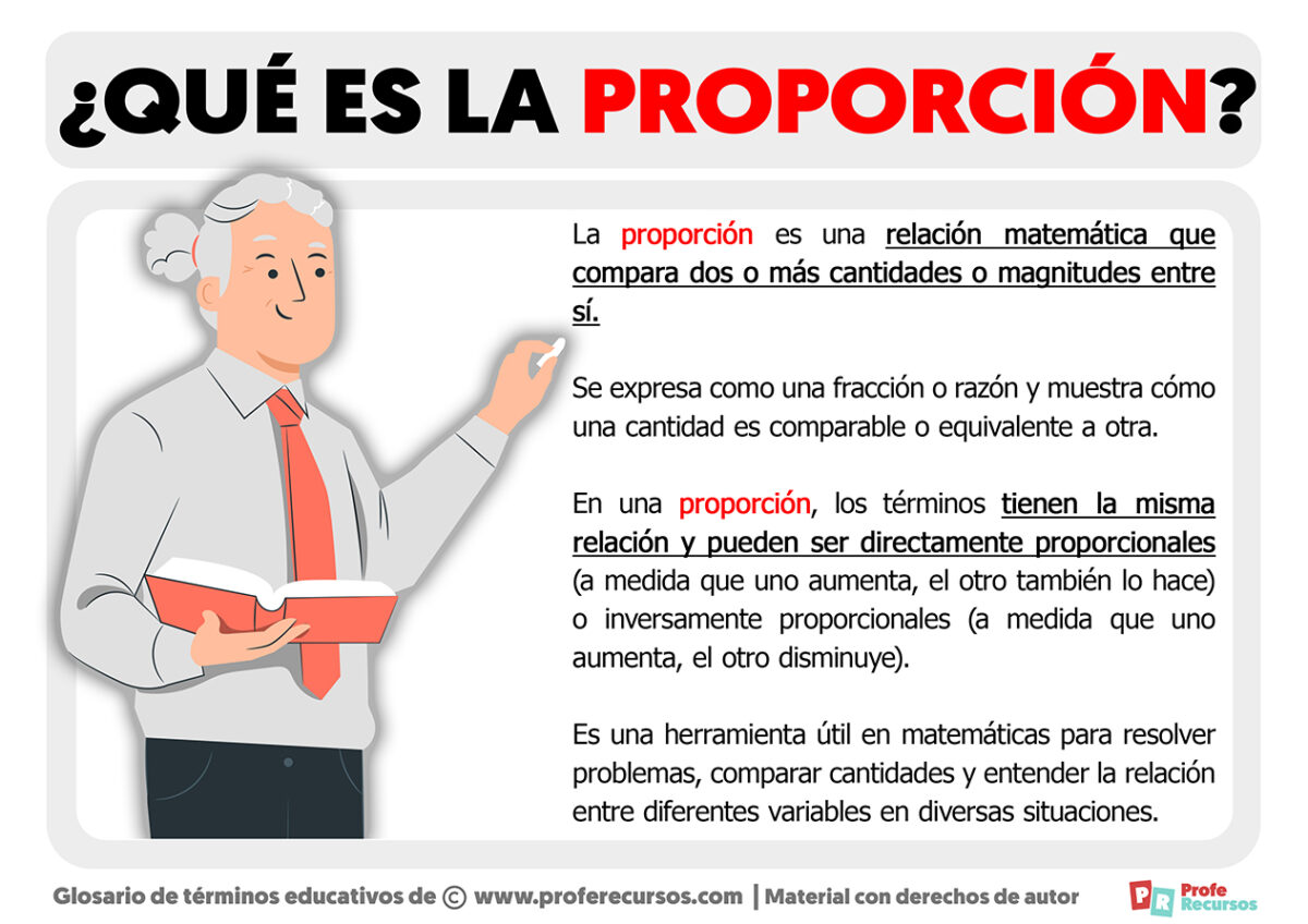 Qué es la Proporción | Definición de Proporción