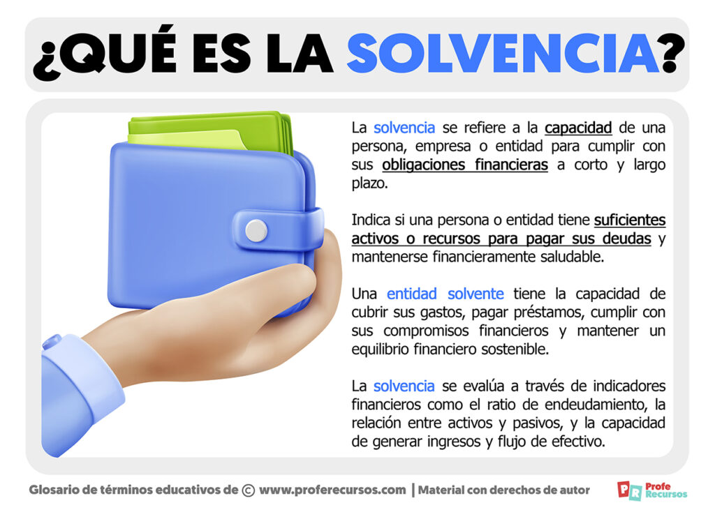 Qué es la Solvencia | Definición de Solvencia