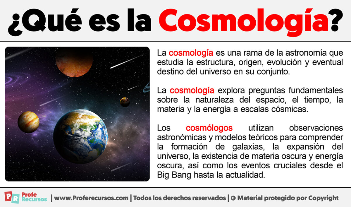 Qué es la Cosmología | Definición de Cosmología