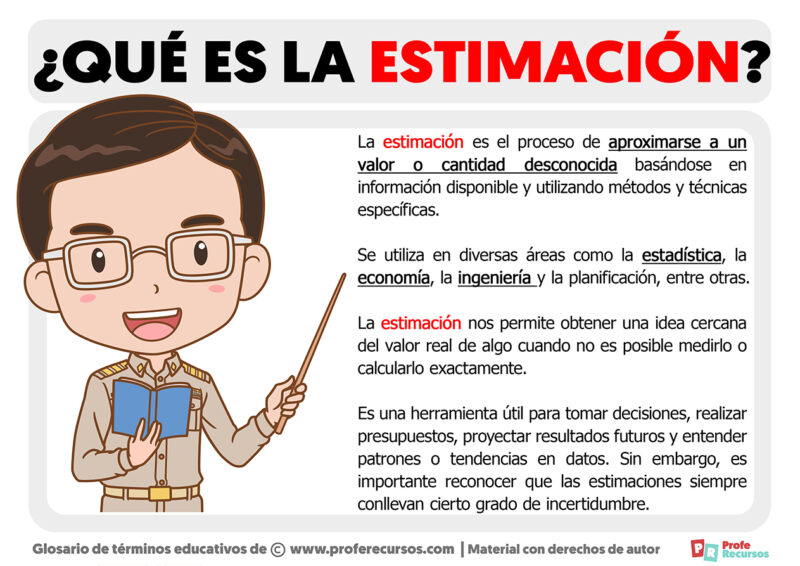 Qué es la Estimación | Definición de Estimación