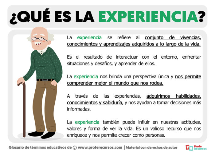 Qué es la Experiencia | Definición de Experiencia