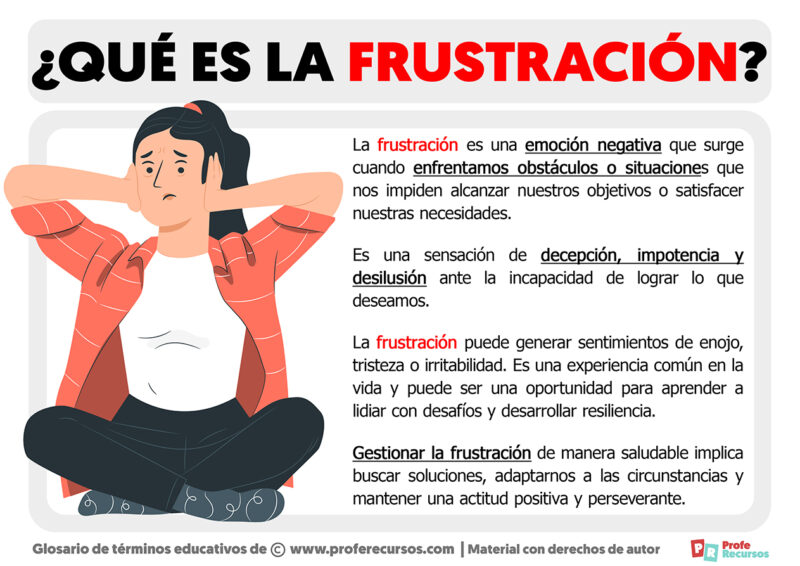 Qué es la Frustración | Definición de Frustración