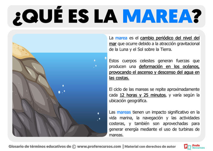 Qué es la Marea | Definición de Marea