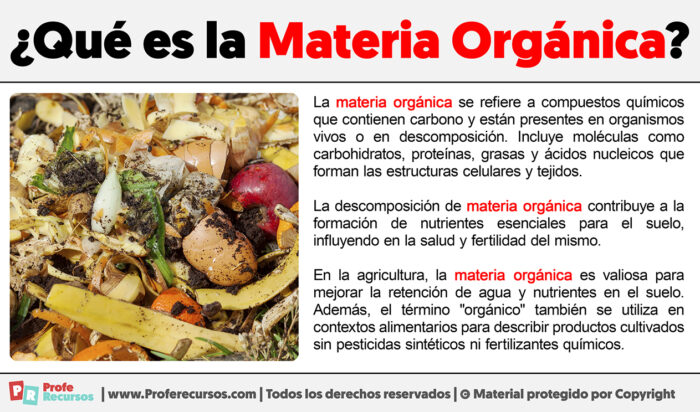 Qué es la Materia Orgánica