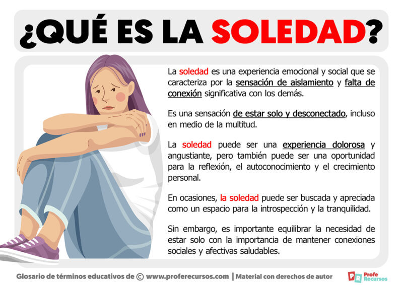 Qué es la Soledad | Definición de Soledad