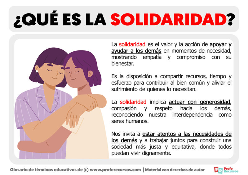 Qué Es La Solidaridad