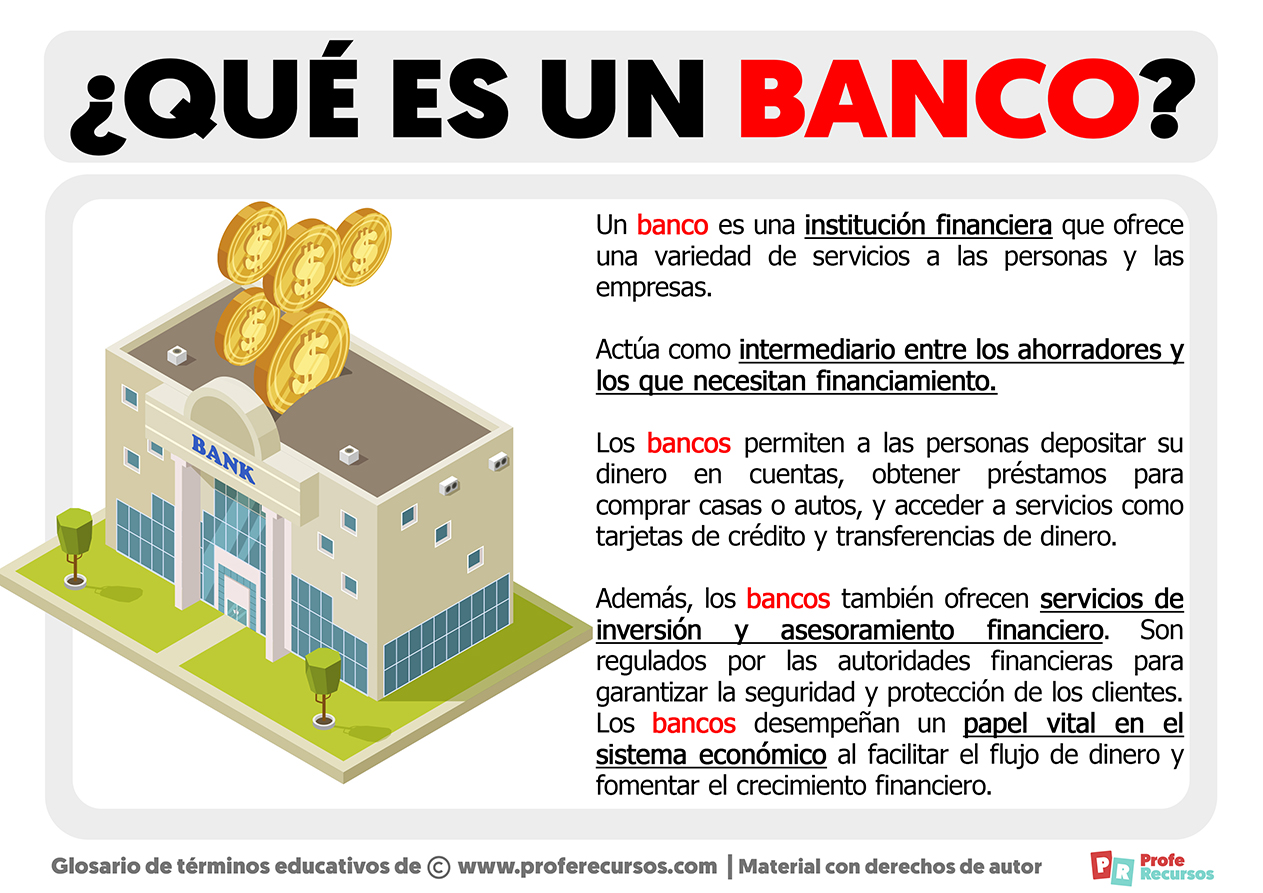 Qu Es Un Banco Definici n De Banco Qu Es Un Banco Definici n De Banco