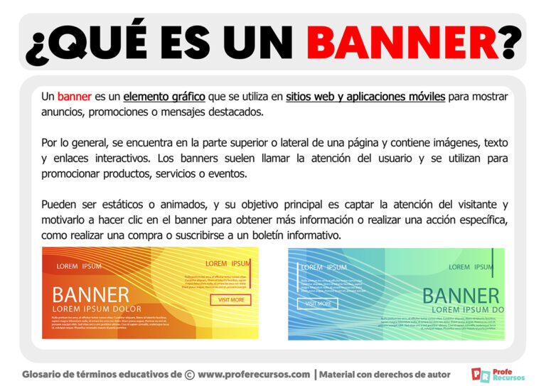 Qué es un Banner | Definición de Banner