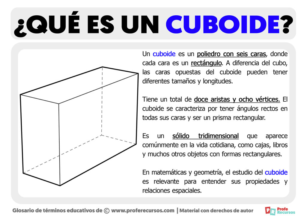 Qué es un Cuboide | Definición de Cuboide