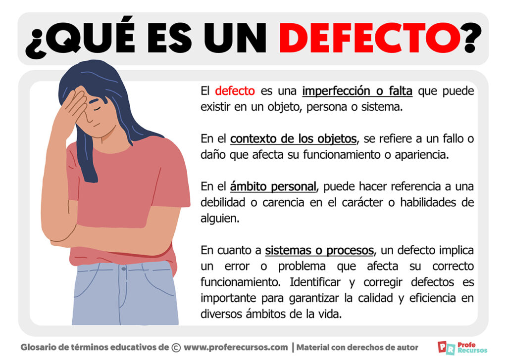 Qué es un Defecto | Definición de Defecto
