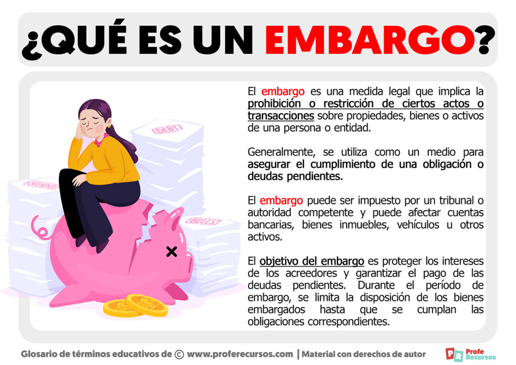 Qué es un Embargo | Definición de Embargo Qué es un Embargo | Definición de Embargo
