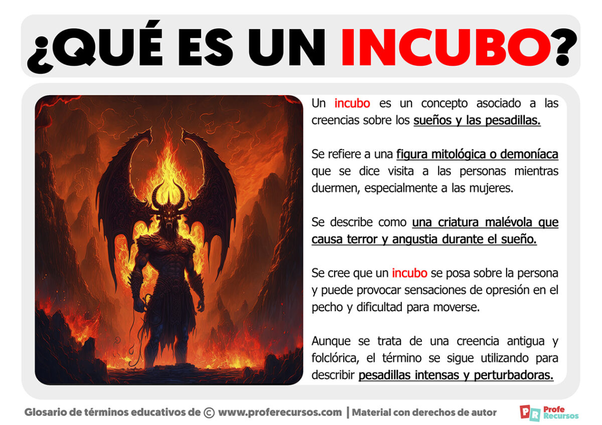 Qué es un Incubo | Definición de Incubo