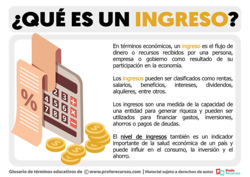 Qué es un Ingreso | Definición de Ingreso