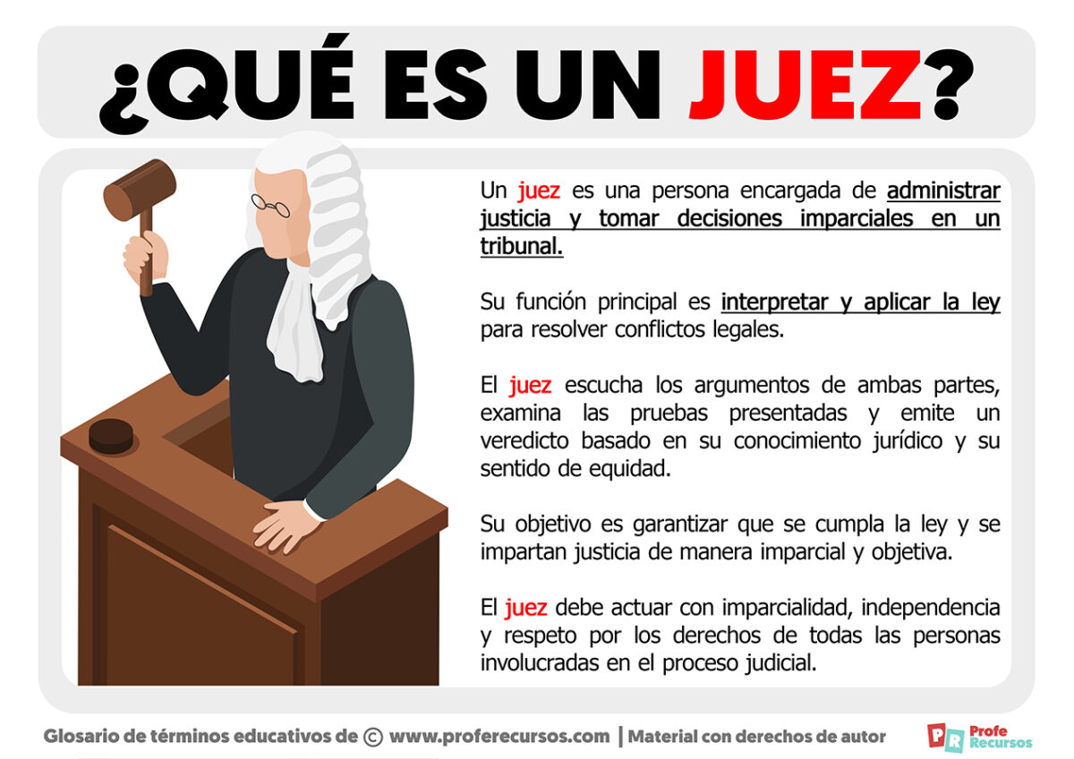 Qué Es Un Juez Definición De Juez