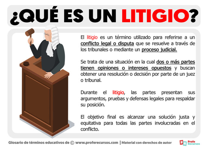 Qué Es Un Litigio Definición De Litigio