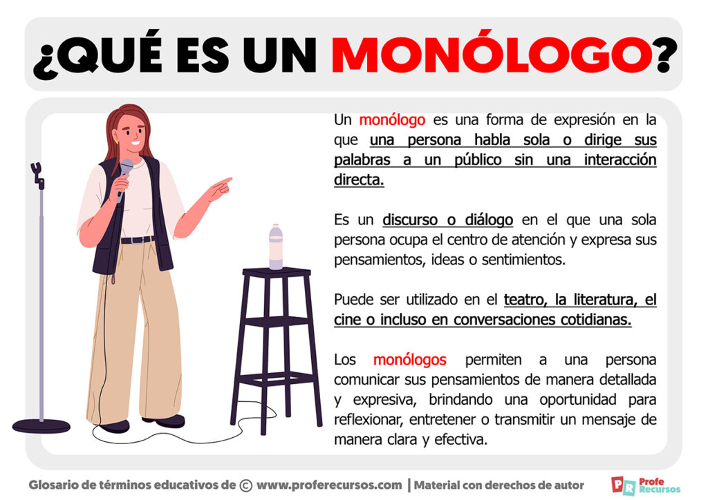 Qué es un Monólogo | Definición de Monólogo