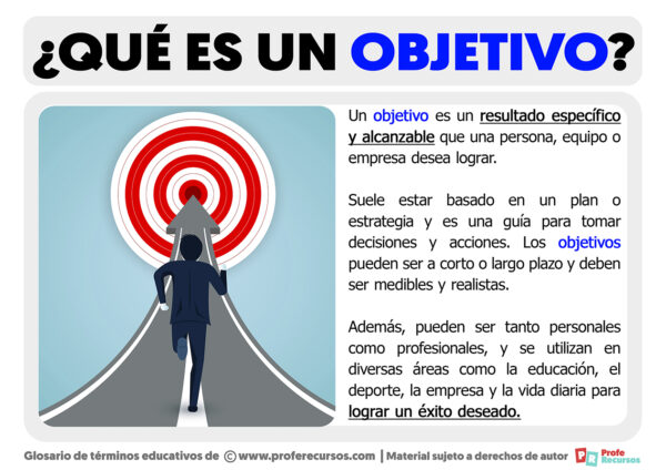 Qué es un Objetivo | Definición de Objetivo