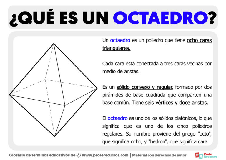 Qué es un Octaedro | Definición de Octaedro