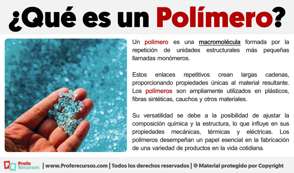 Qué es un Polímero | Ejemplos de Polimeros