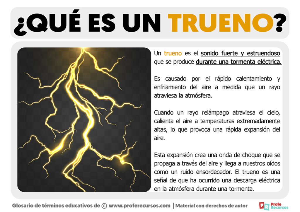 Qué es un Trueno | Definición de Trueno