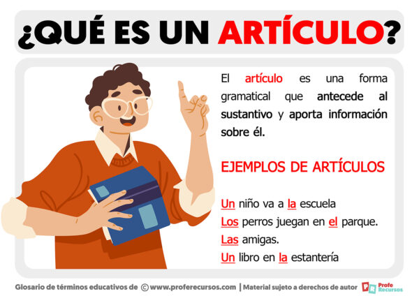 Qué es un Artículo | Definición de Artículo