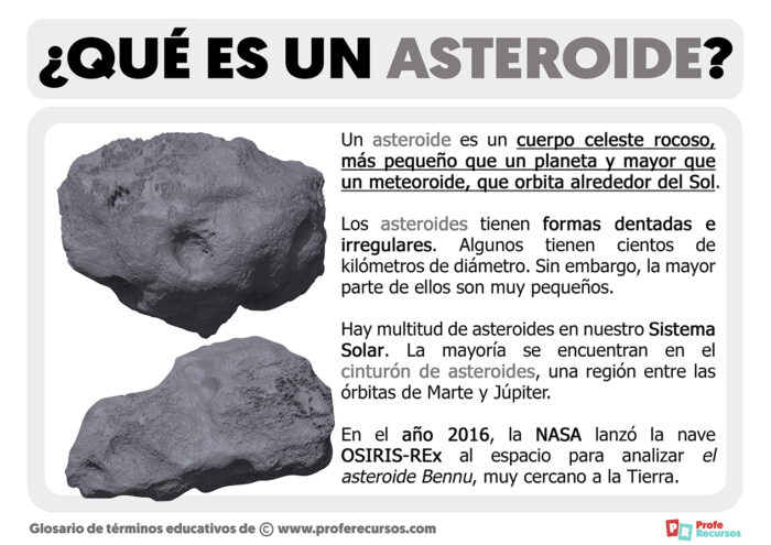 Qué es un Asteroide | Definición y Características