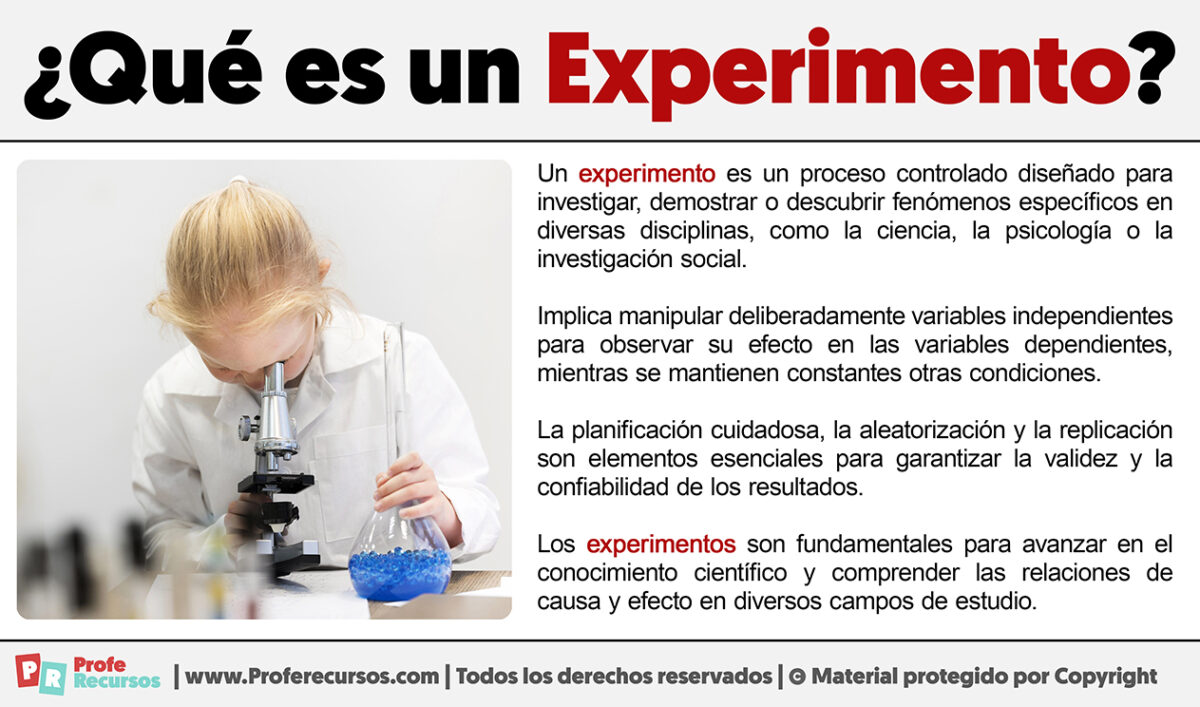 Qué es un Experimento | Definición de Experimento