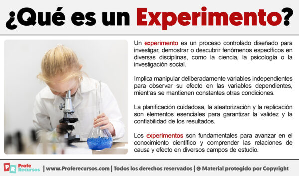 Qué es un Experimento | Definición de Experimento