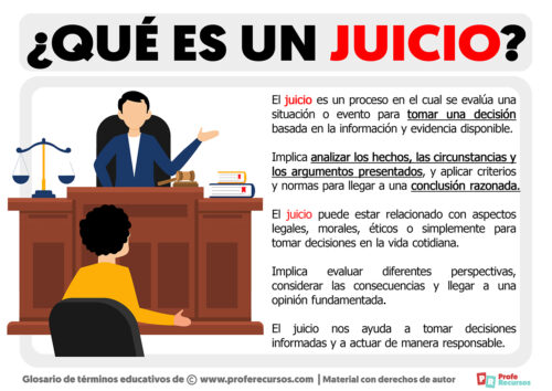 Qué es un Juicio | Definición de Juicio