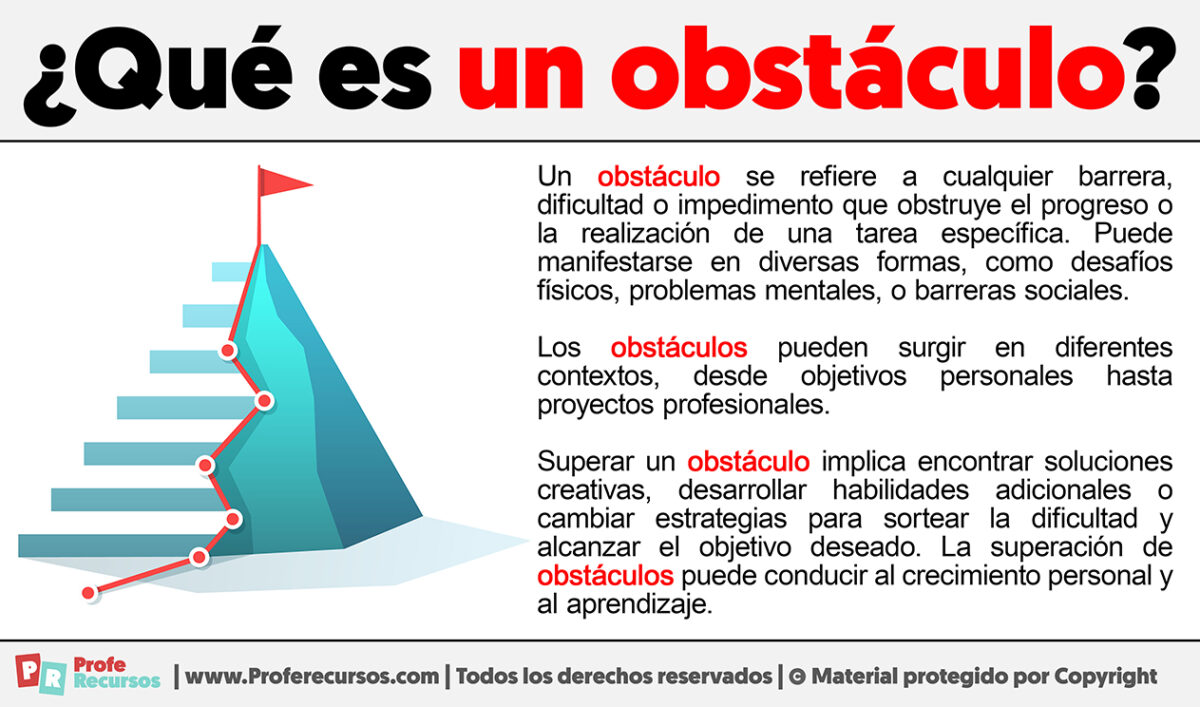 Qué es un obstáculo | Definición de Obstaculo