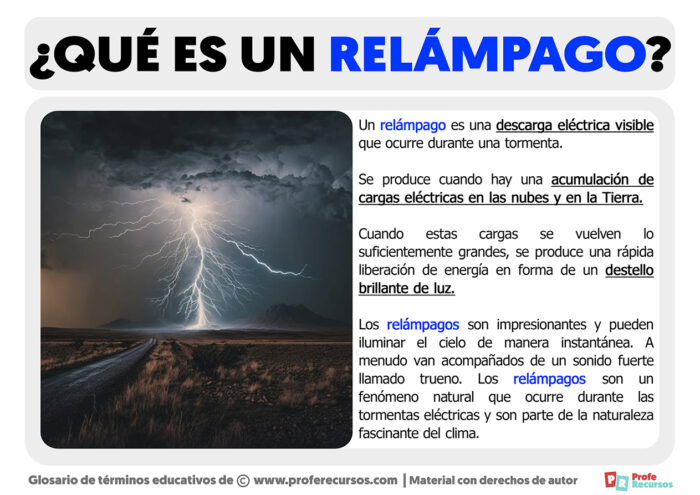 Qué es un Relámpago | Definición de Relámpago