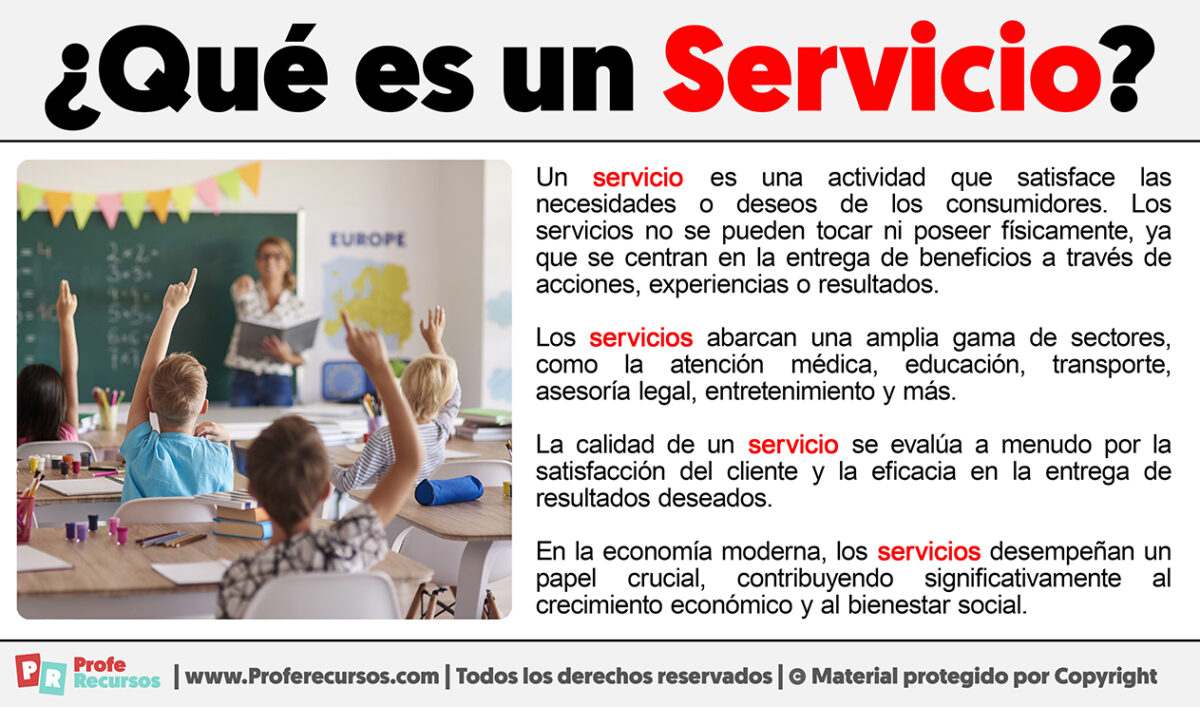 Qué es un Servicio | Definición de Servicio