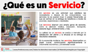 Qué es un Servicio | Definición de Servicio