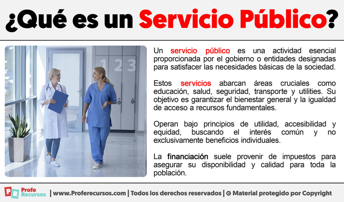 Qué es un Servicio Público