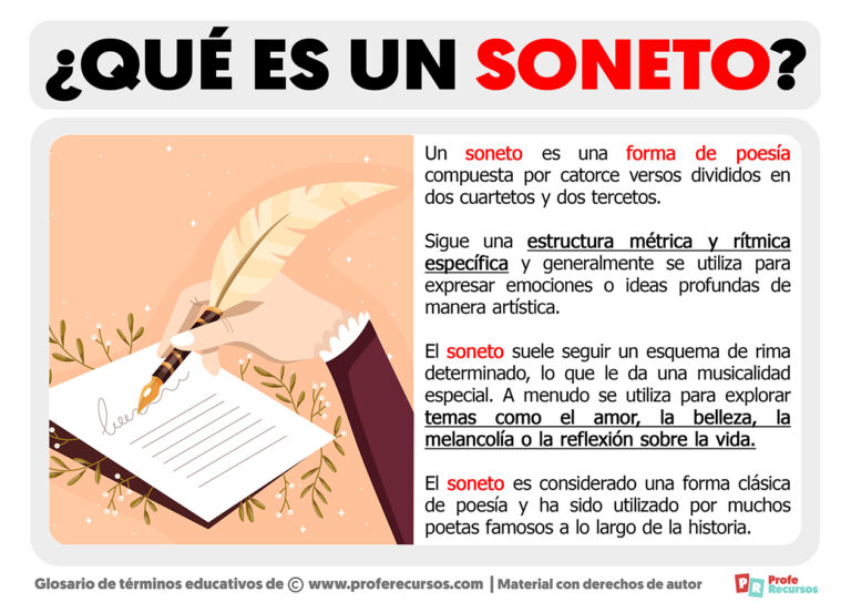 Qué es un Soneto | Definición de Soneto