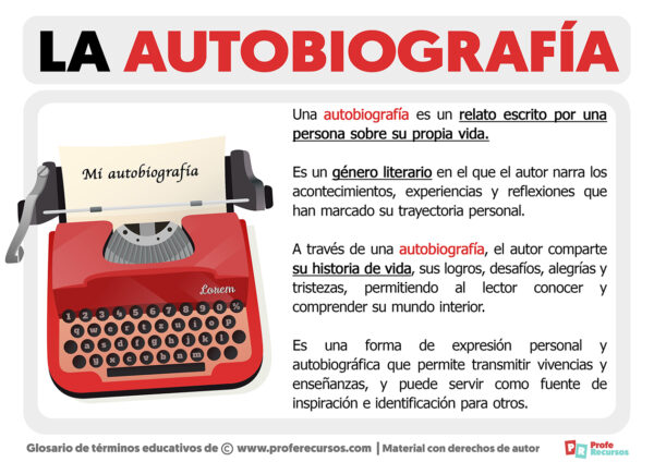 Qué es una Autobiografía | Definición de Autobiografía