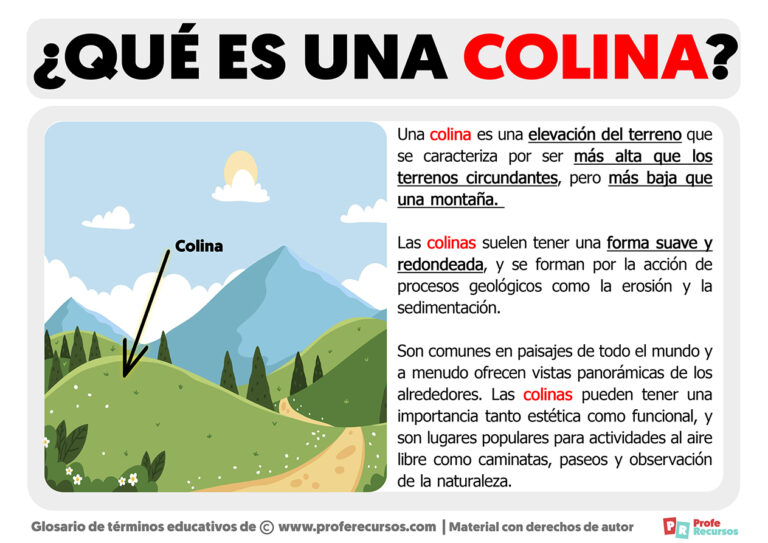 Qué es una Colina | Definición de Colina