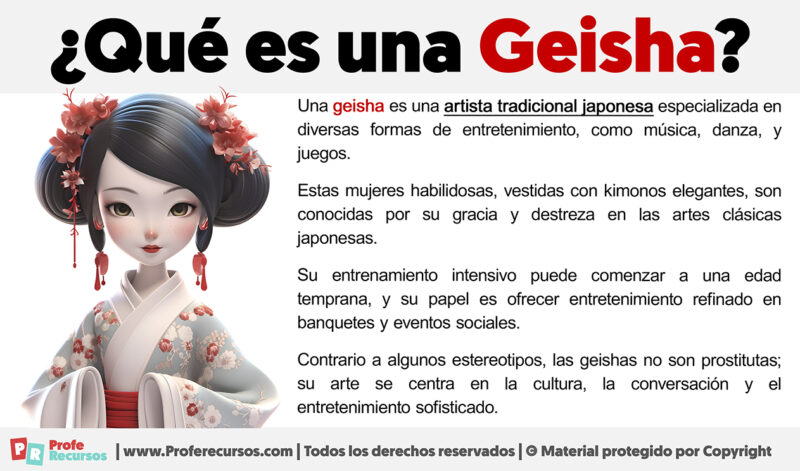 Qué es una Geisha | Definición de Geisha