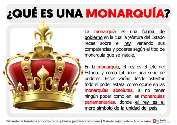 Qué es una Monarquía | Definición de Monarquía Qué es una Monarquía | Definición de Monarquía