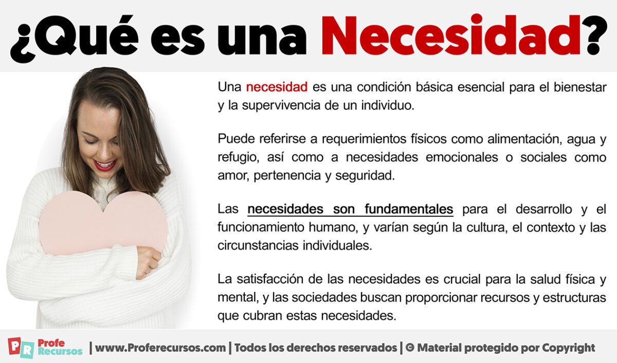 Qué es una Necesidad | Definición de Necesidad