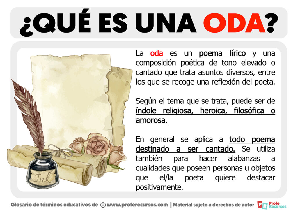 Qué es una Oda | Definición de Oda