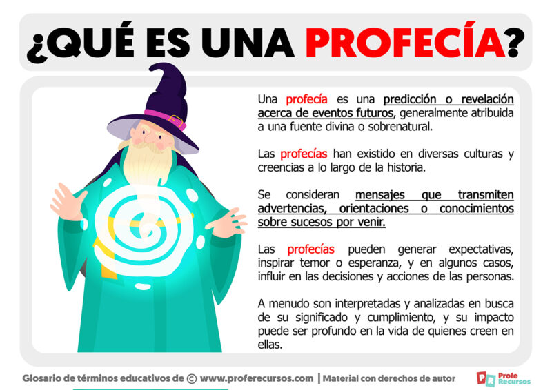 Qué es una Profecía | Definición de Profecía