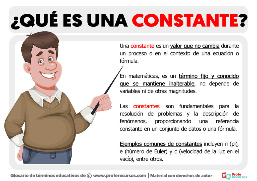 Qué Es Una Constante Definición De Constante
