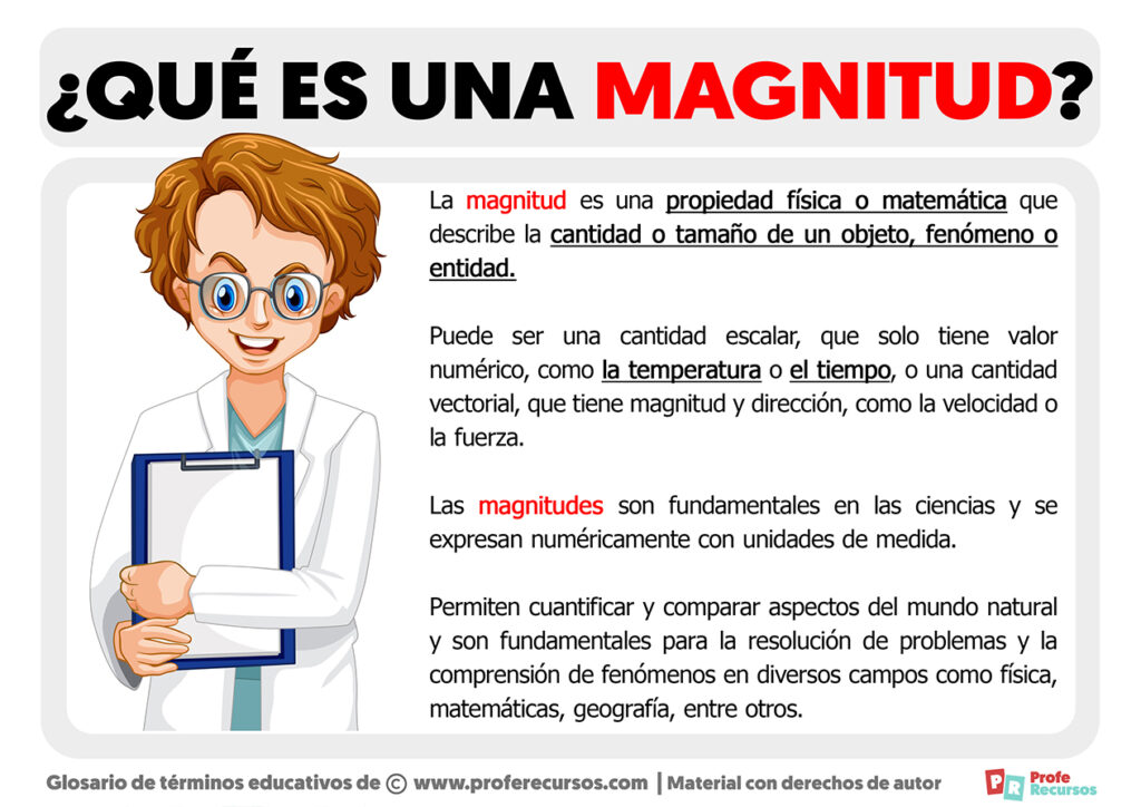 Qué es una Magnitud | Definición de Magnitud