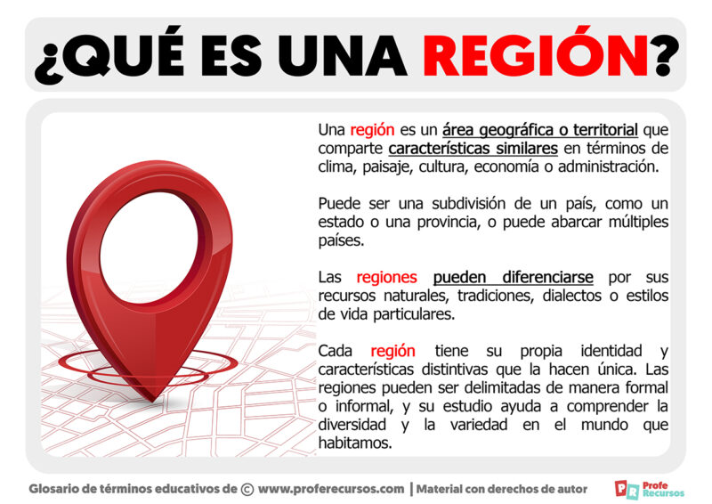 Qué es una Región | Definición de Región